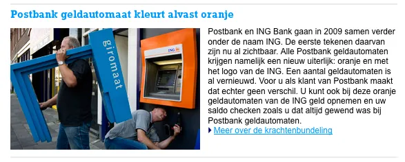 Des nouvelles de ma banque... (Postbank devient ING ou bien non ?)